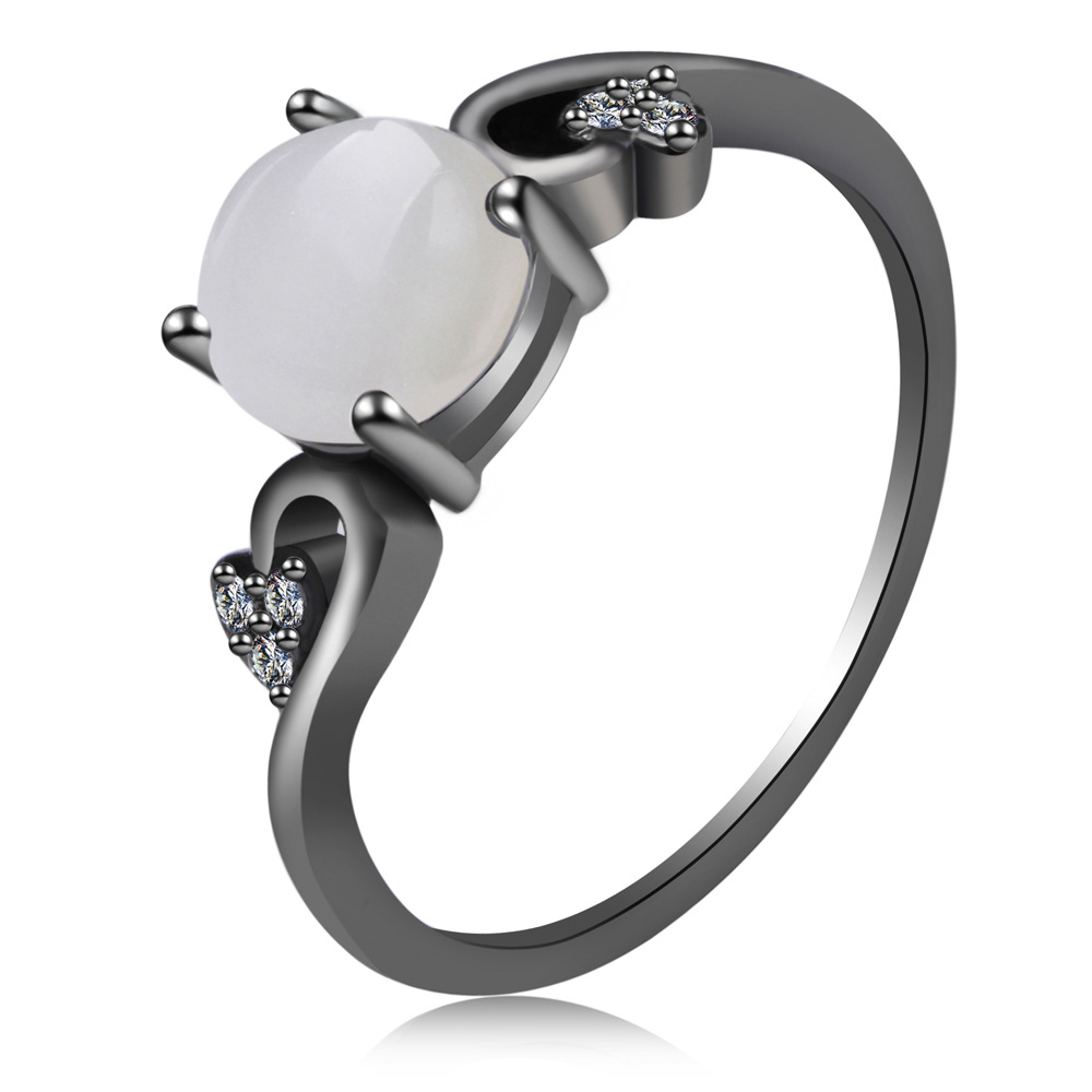 White Gem Ring Made with Crystal from Swarovski – Gemnations