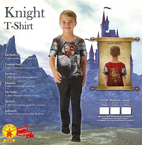 Roleplay Knight T-Shirt Book Week Children Boy Fancy Dress Costume ...